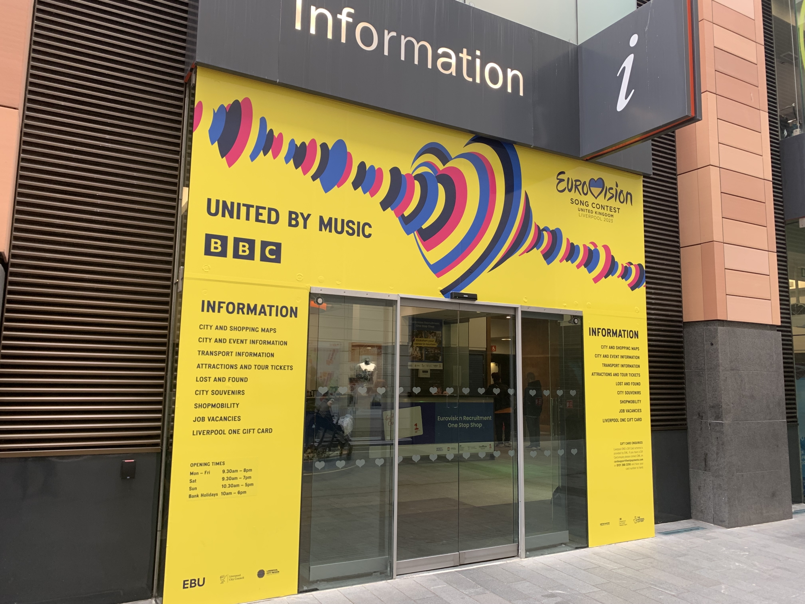 Pop-up Eurovision job centre opens in Liverpool ONE