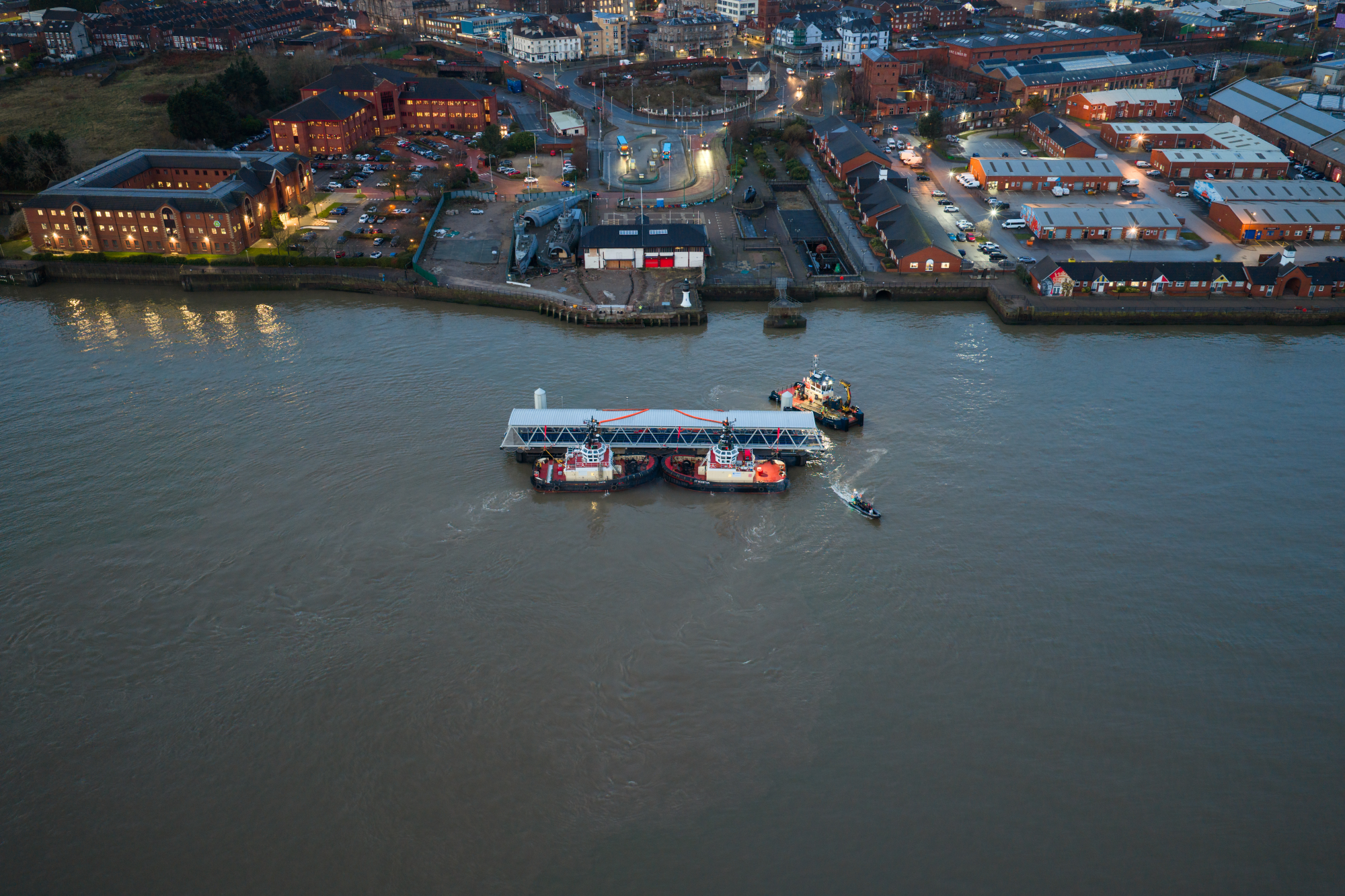 Mersey Milestone: New Woodside Terminal Landing Stage arrives on waterfront